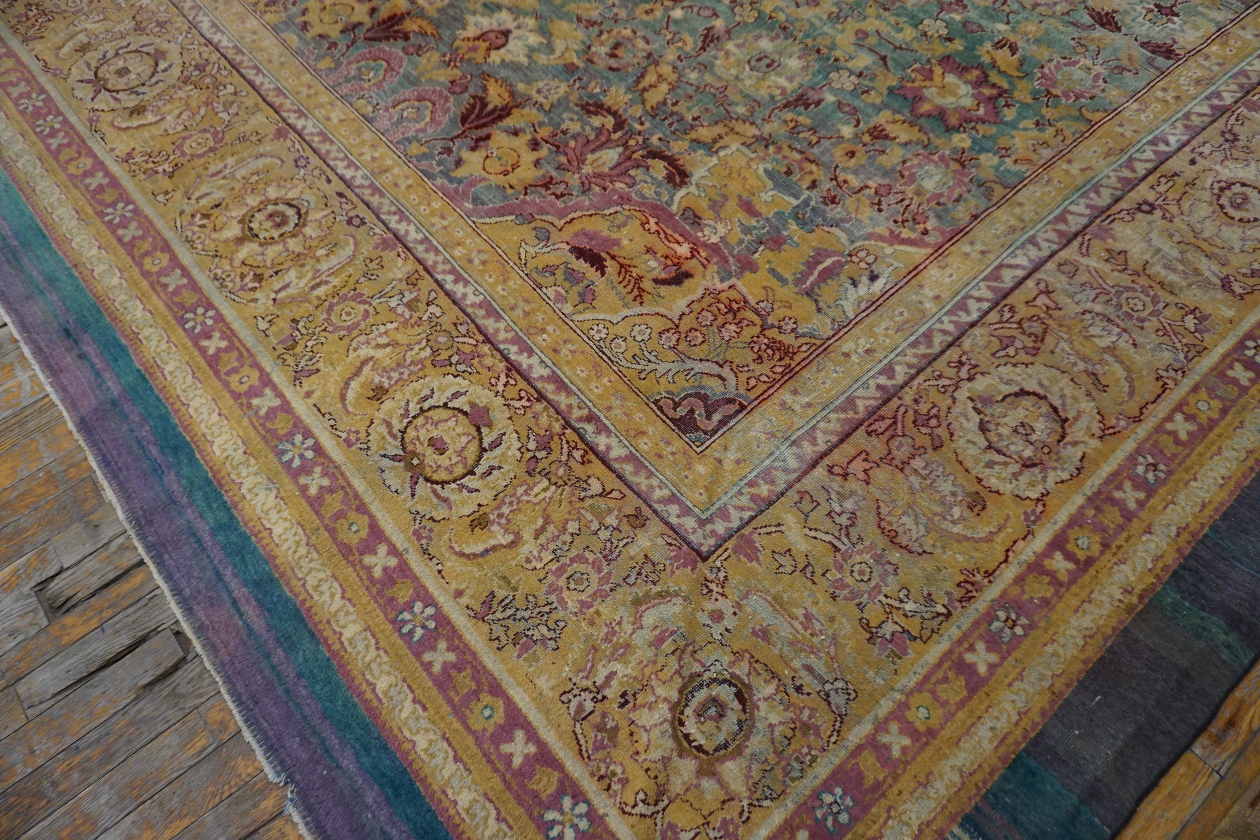 Antique Large Amritsar Indian Geometric Rug | Rugs On Net