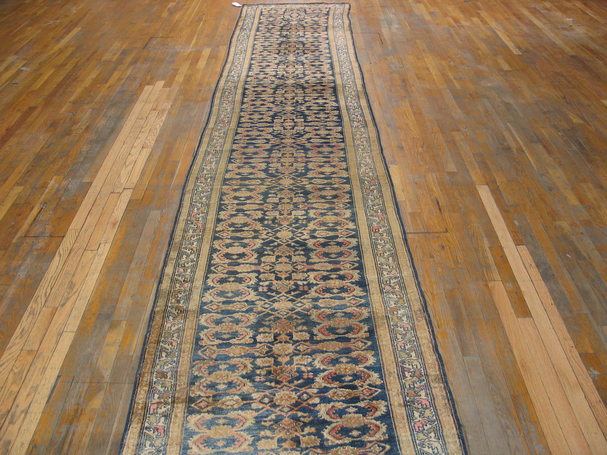Antique Malayer Runner Rug 3 x 16
