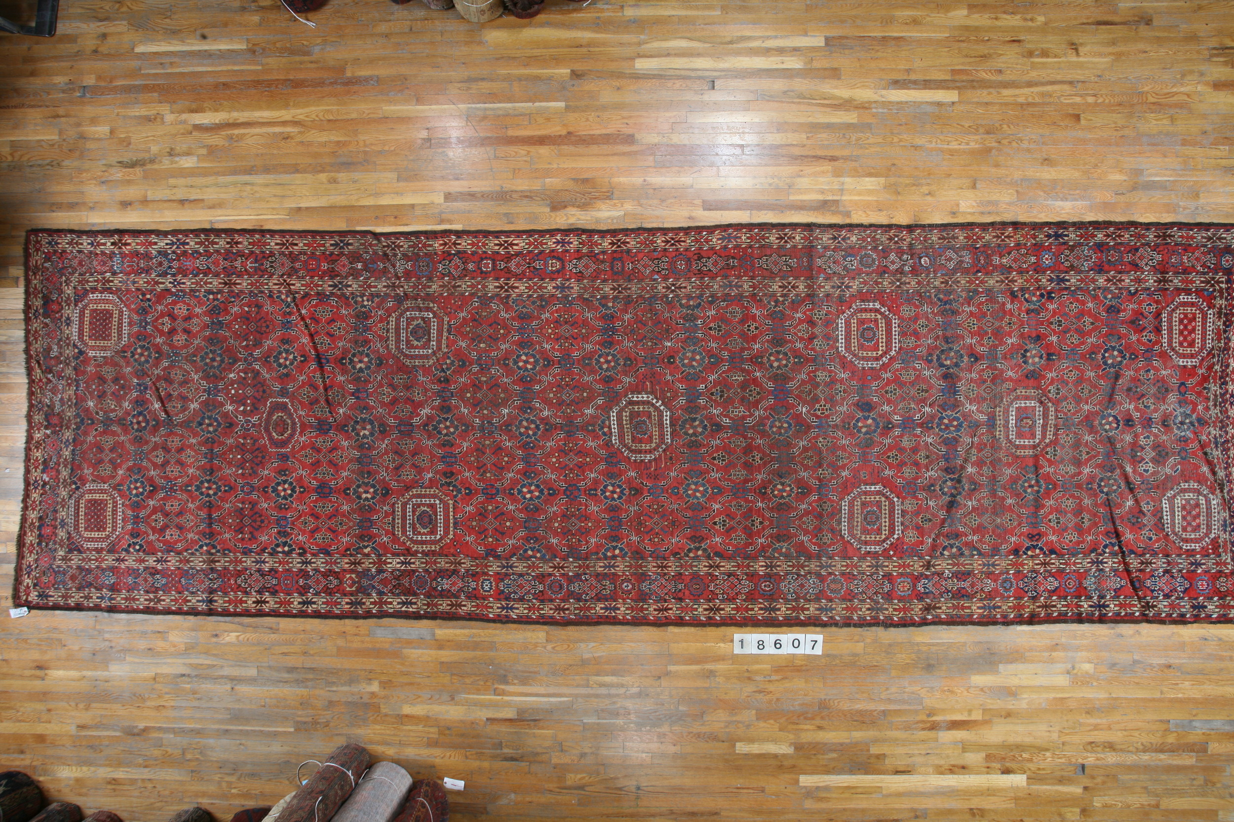 Antique Oversized Ersari Beshir Rug from the 1850s